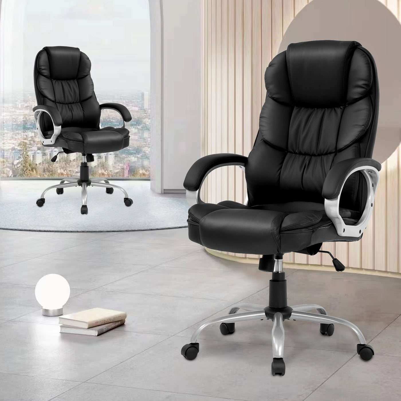 Computer High Back PU Leather Chair — BestOffice