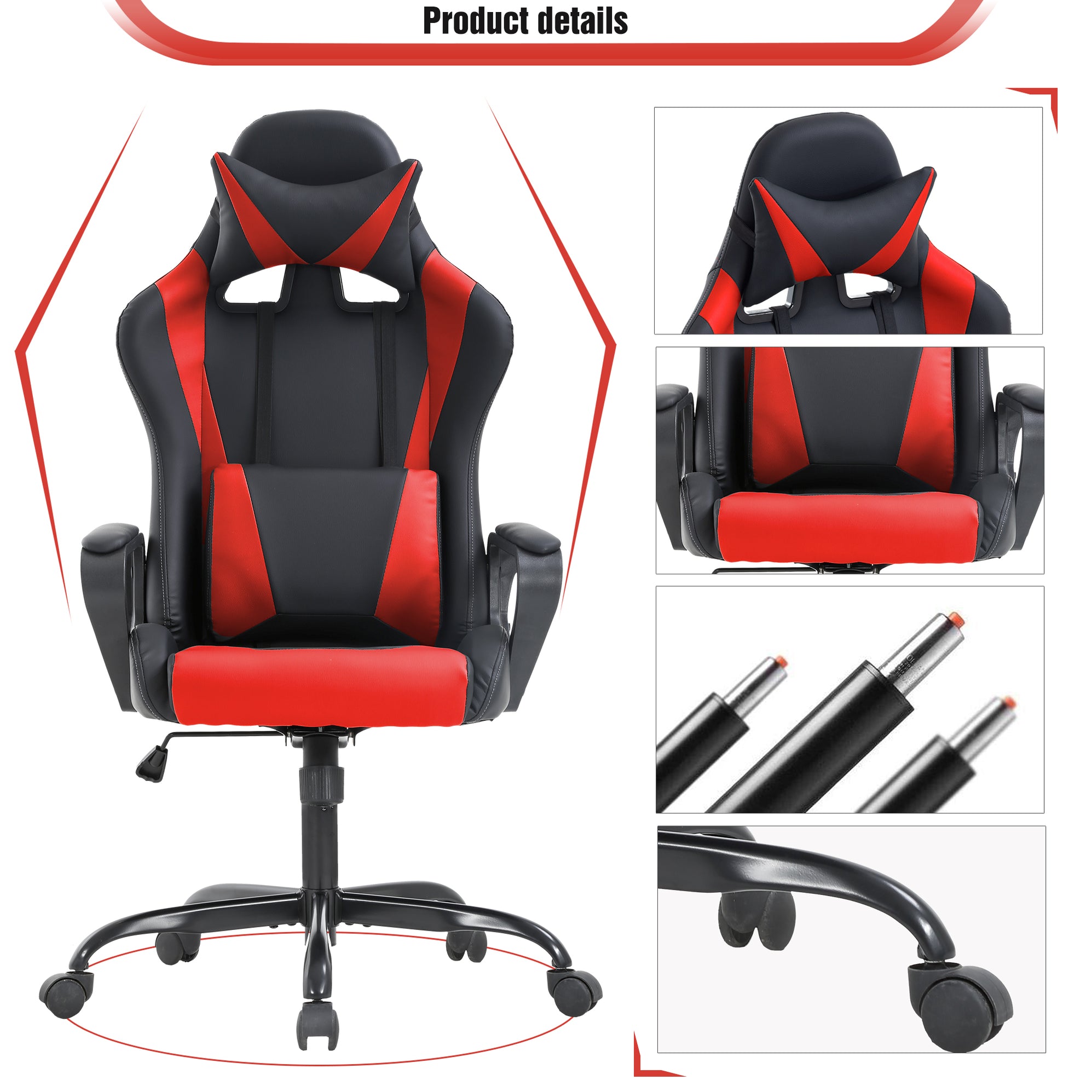 High-Back Ergonomic Executive Swivel Gaming Chair 6 Colors — BestOffice