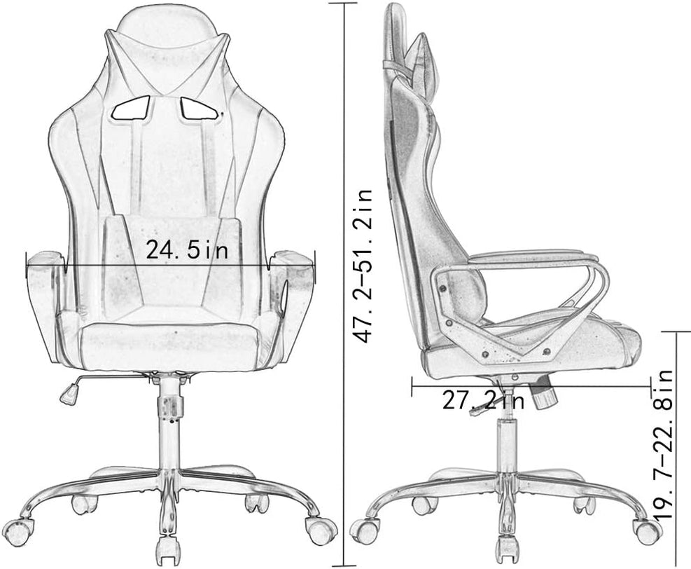 High-Back Ergonomic Executive Swivel Gaming Chair 6 Colors — BestOffice